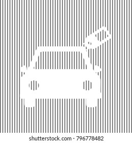 Car Sign Tag Vector White Icon Stock Vector (Royalty Free) 796778482 ...