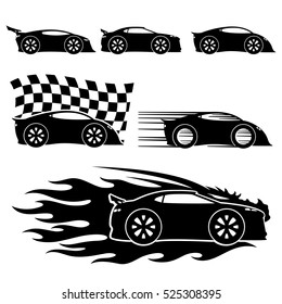 Car Signs On White Background Stock Vector (Royalty Free) 525308395 ...