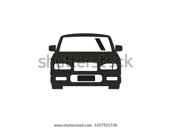 Car Simple Icon Front View Stock Vector (Royalty Free) 1427931338 ...