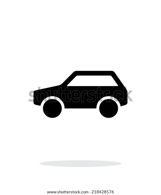 Car Simple Icon On White Background Stock Vector (Royalty Free ...