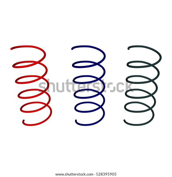 Car Spring Color Metal Front View Stock Vector (Royalty Free) 528395905