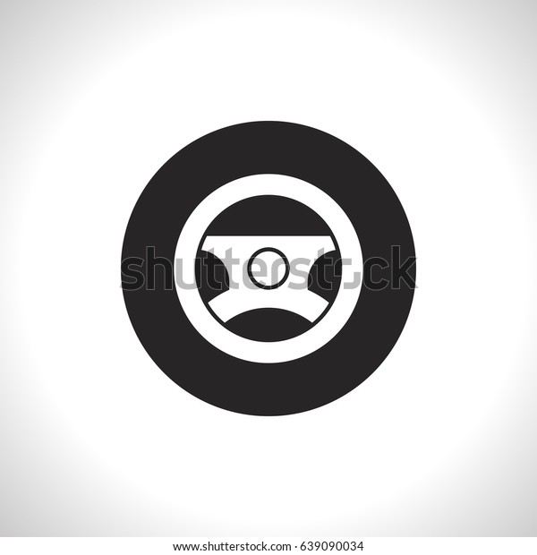 Car Steering Wheel Symbol Vector Hmi Stock Vector (Royalty Free ...