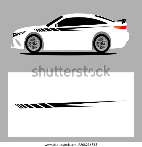 Car Stripes Vector Art Decal Black Stock Vector (Royalty Free ...