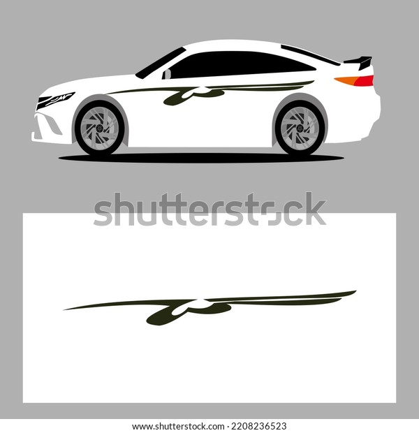 Car Stripes Vector Art Decal Black Stock Vector (Royalty Free ...