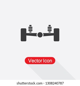 Car Suspension Icon Vector Illustration Eps10 Stock Vector (Royalty ...