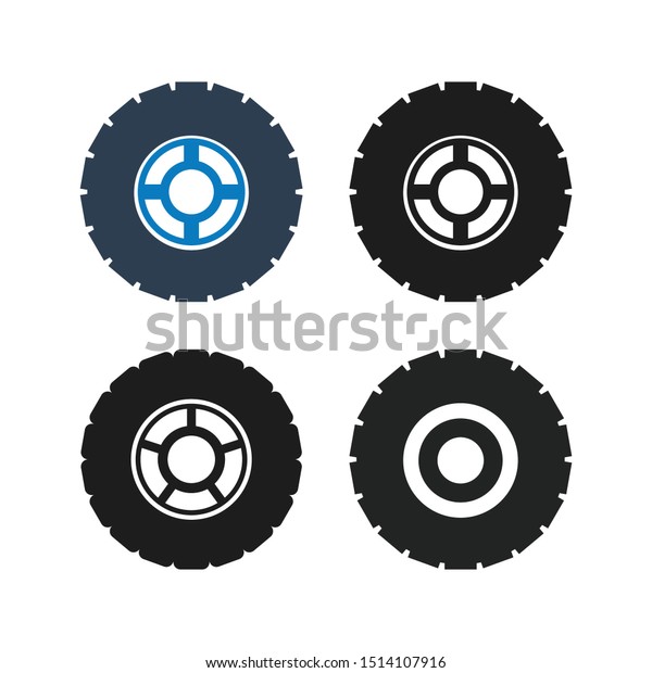 Car Tear Icon Set Flat Style Stock Vector (Royalty Free) 1514107916 ...