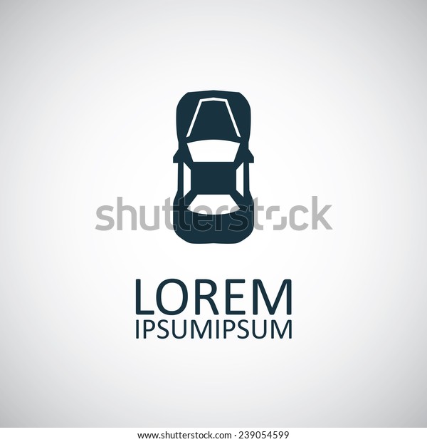 Car Top Icon On White Background Stock Vector (Royalty Free) 239054599 ...