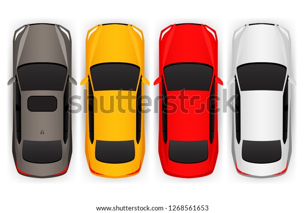 Car Top View Graphic Vector Stock Vector (Royalty Free) 1268561653 ...