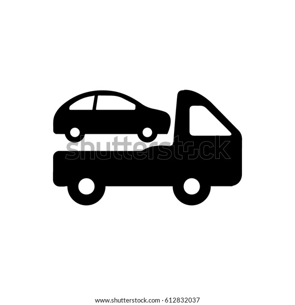 Car Towing Icon Stock Vector (Royalty Free) 612832037 | Shutterstock