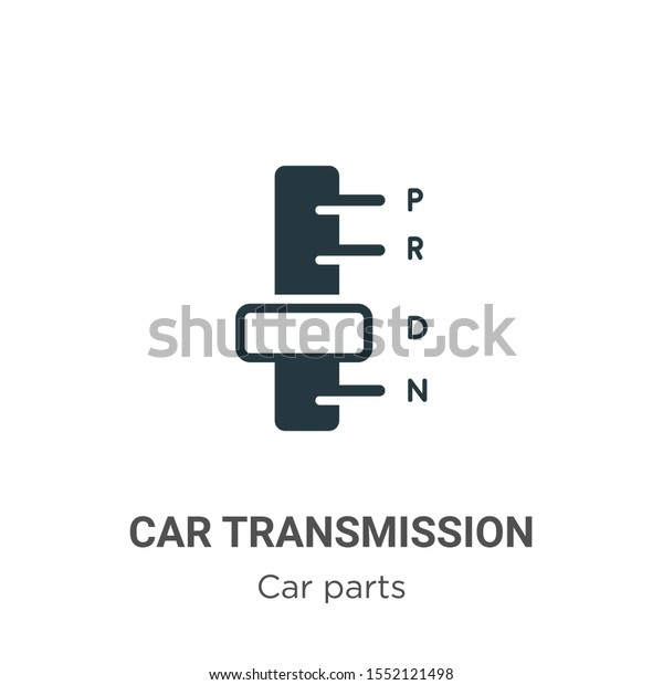 Car Transmission Vector Icon On White Stock Vector (Royalty Free ...