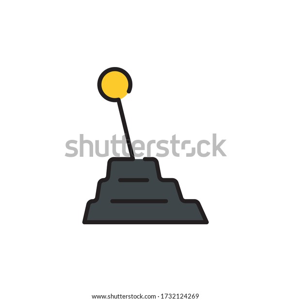 Car Transmission Vector Icon Symbol Isolated Stock Vector (Royalty Free ...