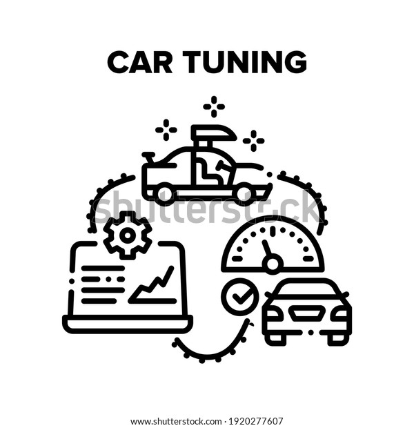 Car Tuning Garage Service Vector Icon Stock Vector (Royalty Free ...