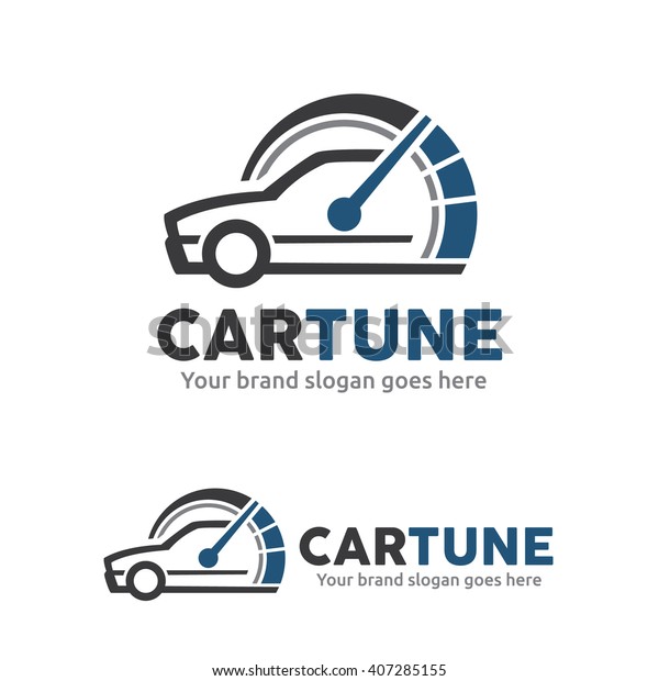 Car Tuning Meter Logo Templae Stock Vector (Royalty Free) 407285155