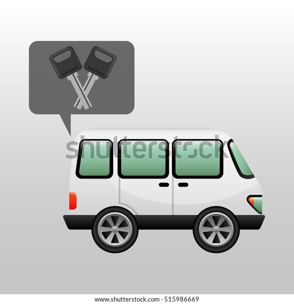 Car Van Keys Icon Graphic Vector Stock Vector (Royalty Free) 515986669 ...