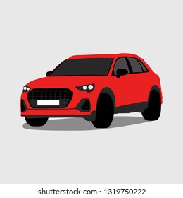 Car Vector Flat Front View Stock Vector (Royalty Free) 1319750222 ...