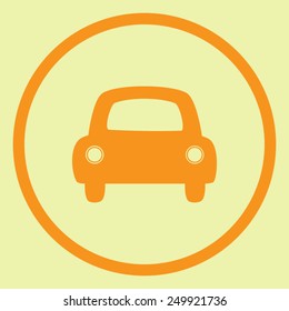 Black Silhouette Car Facing Forward Above: เวกเตอร์สต็อก (ปลอดค่า ...