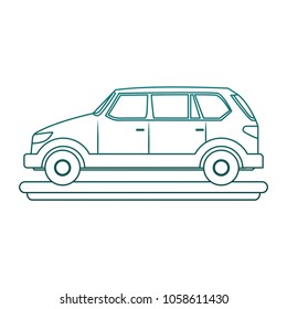 Continuous Line Drawing Side View Modern Stock Vector (Royalty Free ...