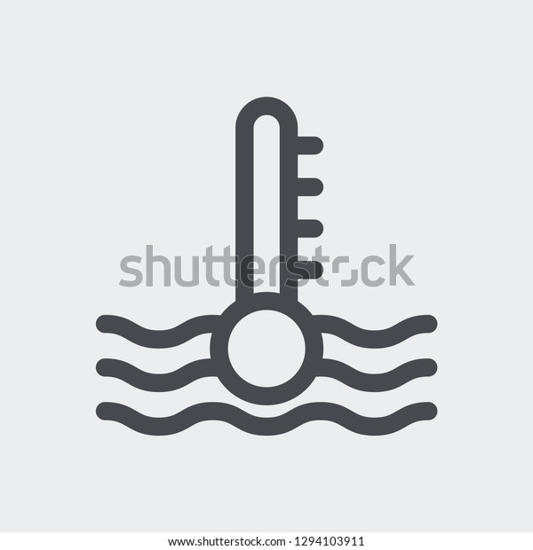 Car Warning Light Coolant Temp Icon Stock Vector (Royalty Free ...