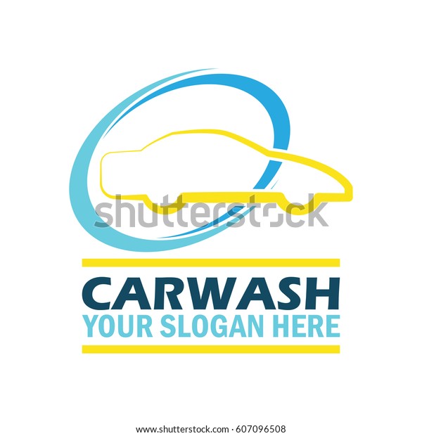 Car Wash Service Logo Text Space Stock Vector (Royalty Free) 607096508 ...