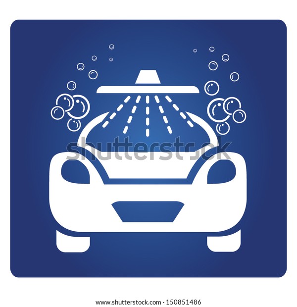 Car Wash Symbol Stock Vector (Royalty Free) 150851486