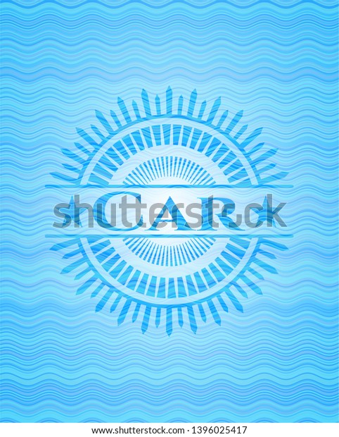 Car Water Emblem Background Vector Illustration Stock Vector (Royalty ...