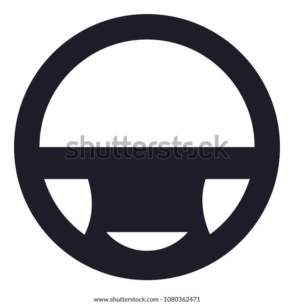 Car Wheel Driver Icon Stock Vector (Royalty Free) 1080362471 | Shutterstock