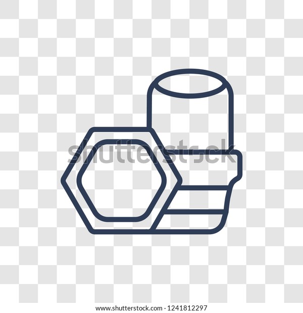 Car Wheel Nut Icon Trendy Linear Stock Vector (Royalty Free) 1241812297 ...