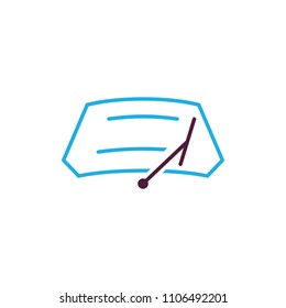 Car Wiper Logo Icon Design: vector de stock (libre de regalías ...