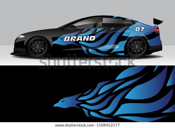 Car Wrap Colorful Modern Eagle Vector Stock Vector (Royalty Free ...