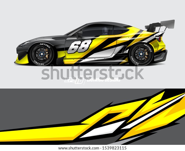Car wrap decal designs. Abstract racing and sport background for racing ...