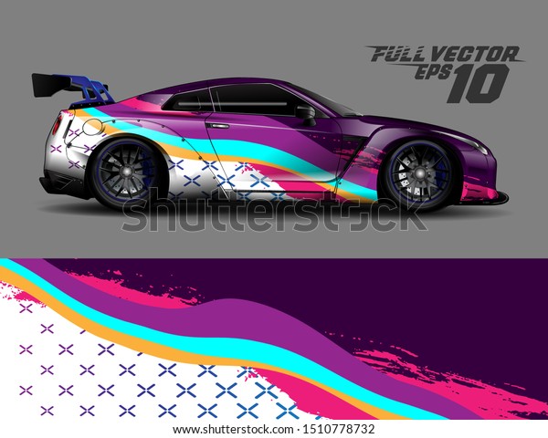 Car Wrap Decal Graphics Abstract Background Stock Vector (Royalty Free ...