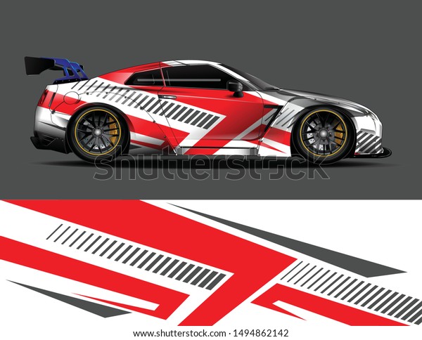Car Wrap Decal Vinyl Sticker Designs Stock Vector (royalty Free) 1494862142