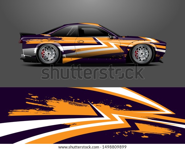 Car Wrap Decal Vinyl Sticker Designs Stock Vector (Royalty Free) 1498809899