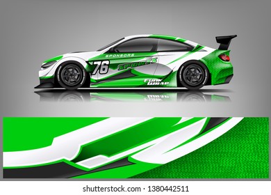 Racing Car Wrap Design Concept Abstract Stock Vector (Royalty Free ...