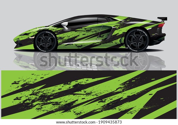 Car Wrap Graphic Racing Abstract Background Stock Vector (Royalty Free ...