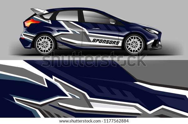 Car wrap graphic racing grey background for wrap and vinyl sticker