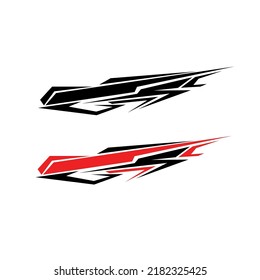 Car Wrapping Sticker Vector Modern Car Stock Vector (Royalty Free ...