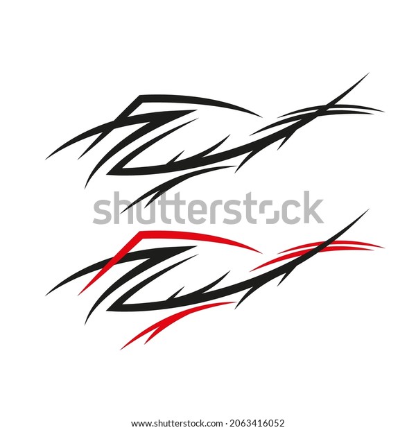 Car Yacht Sticker Template Vector Design Stock Vector (Royalty Free ...