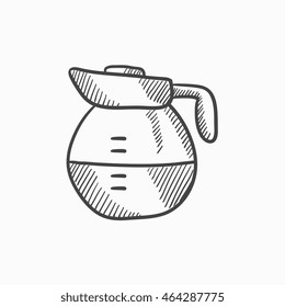 Carafe Vector Sketch Icon Isolated On Stock Vector (Royalty Free ...