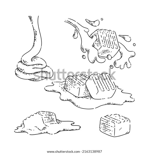 Caramel Candy Set Sketch Hand Drawn Stock Vector (Royalty Free ...