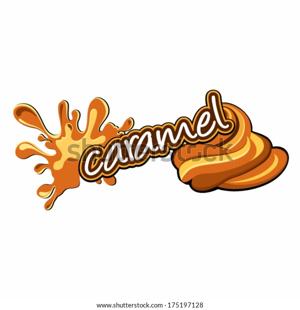 Caramel Label Design Stock Vector (Royalty Free) 175197128 | Shutterstock