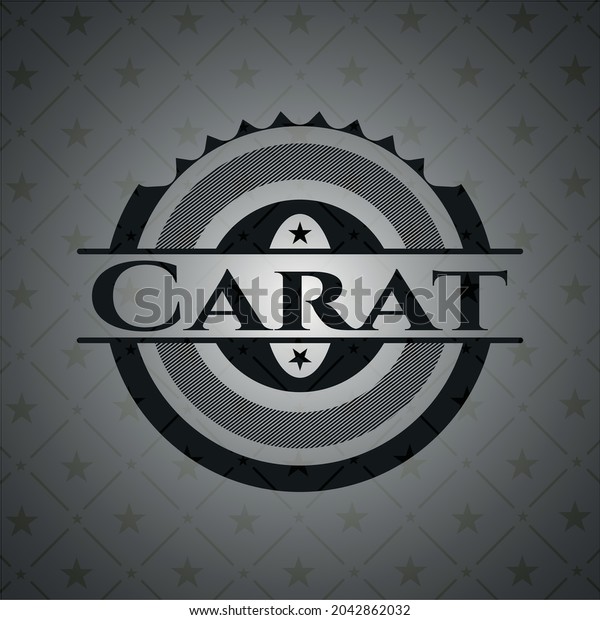 Carat Dark Emblem Vector Illustration Detailed Stock Vector (Royalty ...