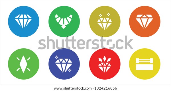 Carat Icon Set 8 Filled Carat Stock Vector (Royalty Free) 1324216856 ...