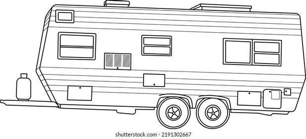 6,170 Caravan outline Images, Stock Photos & Vectors | Shutterstock