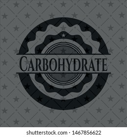 Carbohydrate Realistic Black Emblem Vector Illustration Stock Vector ...
