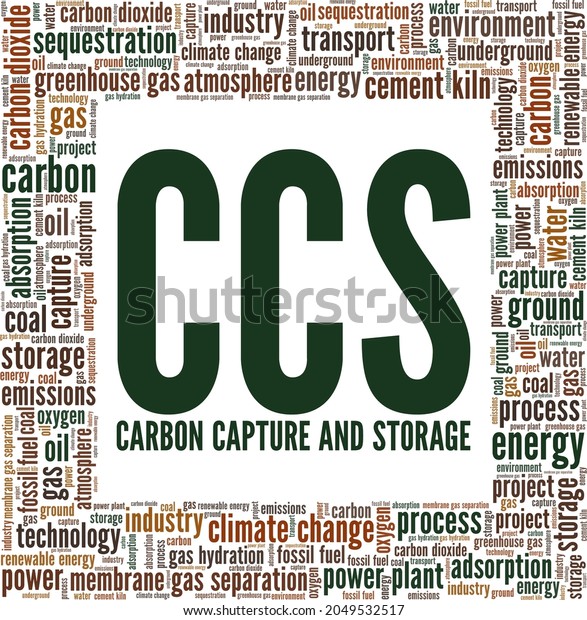 Carbon Capture Storage Ccs Vector Illustration Stock Vector (Royalty ...