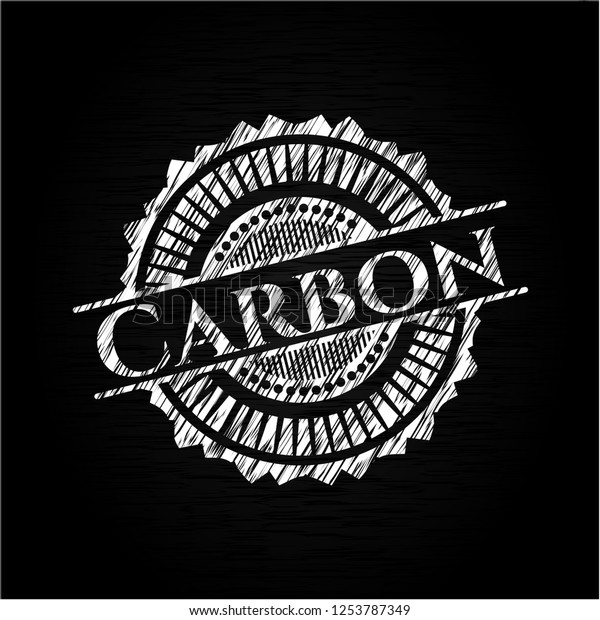 Carbon Chalkboard Emblem Stock Vector (Royalty Free) 1253787349 ...