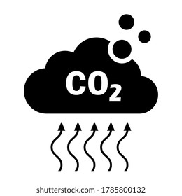 Carbon Dioxide Co2 Emission Vector Icon Stock Vector (Royalty Free ...