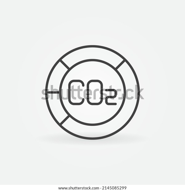 Carbon Dioxide Co2 Pie Chart Vector 库存矢量图（免版税）2145085299 | Shutterstock