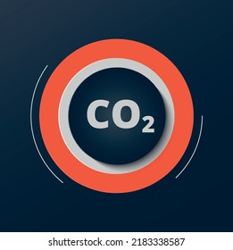 Carbon Dioxide Icon Co2 Vector Illustration Stock Vector (Royalty Free ...